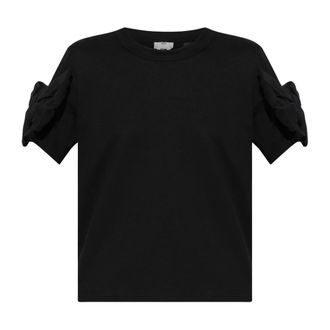 Comme Des Gar&ccedil;ons T-Shirt mit dekorativen Applikationen - - Tops - Damen - Schwarzk - S