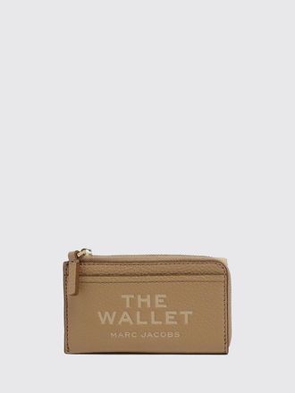 Marc Jacobs The Wallet Kartenetui aus genarbtem Leder mit Rei&szlig;verschluss und gepr&auml;gtem Logo