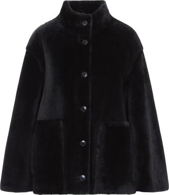 Yves Salomon Kurzer Lammfellmantel - - Jackets - Damen - Schwarzk - XS