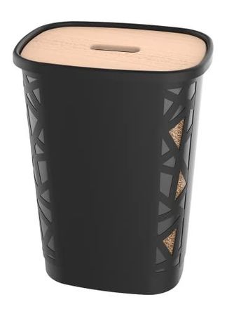 Eda Pelletkasten Jura Montania XL mit Rollen, 70 l - für 45 kg Pellets - Schwarz, 010482 NO, 49,6 x 37,9 x 66,4 cm