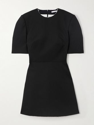 Givenchy Minikleid Aus Grain De Poudre Aus Wolle - Schwarz