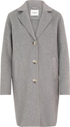 Covered Damen Mantel Wanja, Gr&ouml;&szlig;e:L, Farbe:Silber Melange