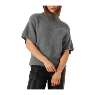 Notre-V Alpaka Strick Rollkragen Pullover - - Knitwear - Damen - Grau - S