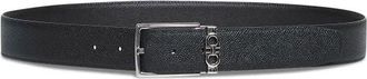 Ferragamo Homme, Accessoires, Noir, Taille: 100 CM Gancini Reversible Belt