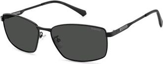 Polaroid Pld 2137/g/s/x 807/M9 BLACK Sunglasses Men Steel, Standard, 60