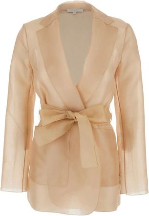 Antonelli Femme, Blouses et Chemises, Beige, Taille: 38 FR James Organza Jacket