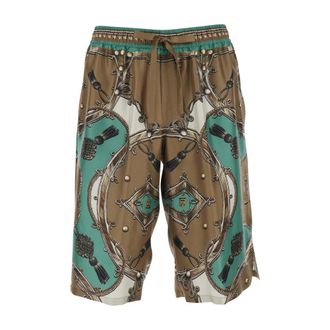 Dolce & Gabbana Homme, Shorts, Multicolore, Taille: L Vanity Bermuda Shorts