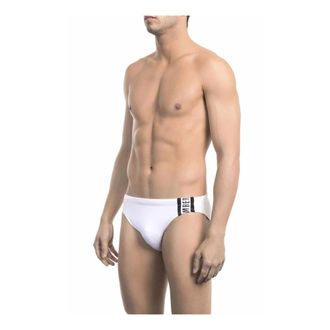 Dirk Bikkembergs Homme, Maillots de bain, Blanc, Taille: XL Collection Maillots de Bain Unis Homme