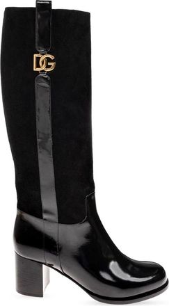 Dolce & Gabbana Wildlederstiefel - - Shoes - Damen - Schwarzk - 36 EU