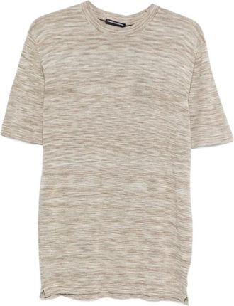 Daniele Alessandrini Homme, Pulls, Beige, Taille: L Tricot ras du cou