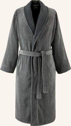 HUGO BOSS Bademantel Doubleb grau