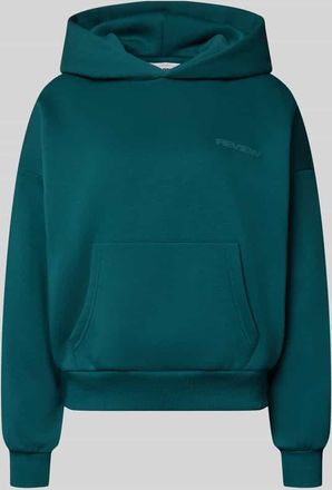 Review Hoodie mit Logo und K&auml;nguru-Tasche