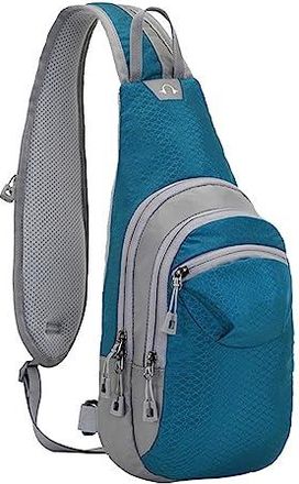 Generic Sac &agrave; bandouli&egrave;re pour homme et femme - Fermeture &eacute;clair - Sac &agrave; bandouli&egrave;re unique - Sac de sport - Sac de poitrine - Petit sac &agrave; dos pour lalpinisme