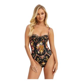 Camilla Femme, Maillots de bain, Noir, Taille: 36 FR Ruched Cup Underwire One Piece
