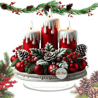 Generico Weihnachtsdekoration f&uuml;r den Innenbereich | 2D-Weihnachtsdekoration aus Acryl f&uuml;r Partys | Mittelst&uuml;cke f&uuml;r Zuhause, Innenpartys, Festivals, Hochzeite