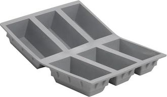 De Buyer De Buyer 1831.21D Elastomoule, Edelstahl, grau, 21 x 17,5 x 3 cm