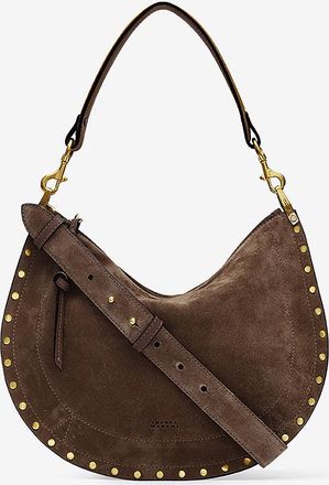 Isabel Marant Sac Oskan Soft Zip En Cuir Grain&eacute; - - Caf&eacute; - - Isabel Marant