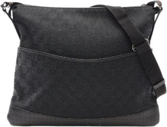 Gucci Sac bandouli&egrave;re en toile GG Pre-owned - Femme - Pre-owned - Noir - Taille: ONE Size
