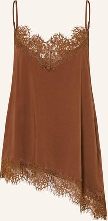Oh April Oh April Satintop Tami Mit Spitze braun
