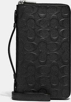 Coach Double Zip Travel Organizer In Sig Crossgrain