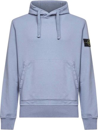 Stone Island Homme, Sweatshirts et sweats à capuche, Bleu, Taille: XL Cotton Fleece Sweat à capuche