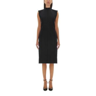 Sportmax Femme, Robes, Noir, Taille: 34 FR Midi Robes