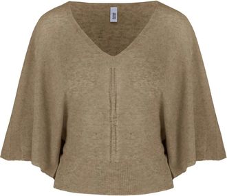 Bomboogie Homme, Pulls, Brun, Taille: 44 FR Top Sans Couture &agrave; Manches Courtes