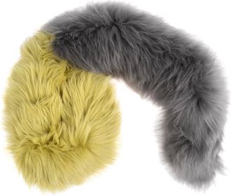 Marni Femme, Accessoires, Gris, Taille: ONE Size Fur Scarf