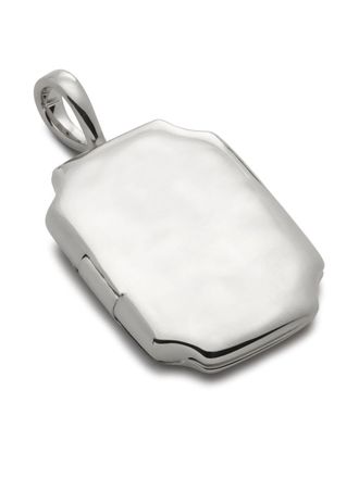 Monica Vinader médaillon signature en argent recyclé