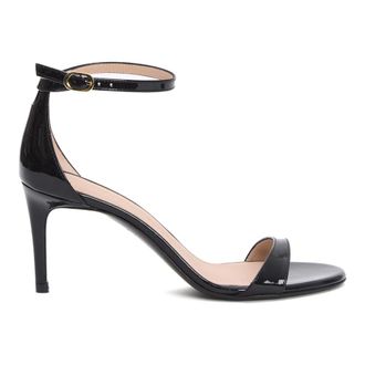 Stuart Weitzman Patent Sandale mit 75-mm-Absatz - - Shoes - Damen - Schwarzk - 36 1/2 EU