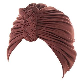 Generic Chapeau de t&ecirc;te ethnique pour femme Cancer Couverture turban Bandeau dentra&icirc;nement, caf&eacute;, Taille unique
