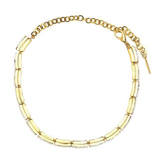Alessandra Rich Metall-Choker-Halskette mit Verzierungen - - Accessories - Damen - Gelb - ONE SIZE