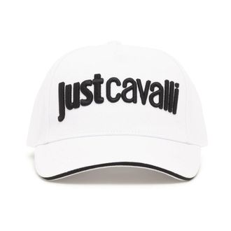 Just Cavalli Homme, Accessoires, Blanc, Taille: ONE Size Casquette de baseball avec logo
