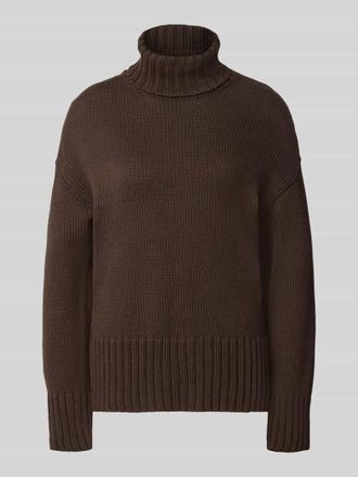 Mos Mosh Relaxed Fit Strickpullover aus reiner Baumwolle mit Rollkragen