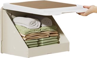 Generic Faltbare Aufbewahrungsk&ouml;rbe, 42 x 38 cm, schwebender St&auml;nder, vertikaler Cady, Wandmontage, Badezimmer-Regale &uuml;ber WC, moderner Regalrahmen f&uuml;r Handt&uuml;