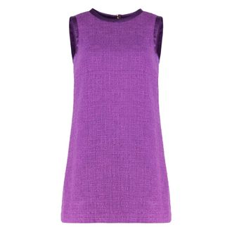 Dolce & Gabbana Rachel Tweed Kleid - - Dresses - Damen - Lila - XL