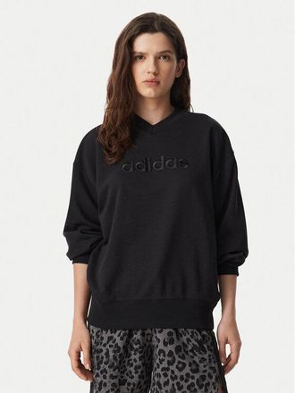 adidas Sweatshirt Seasonal Essentials Stain V-Neck Sweatshirt KS2800 Schwarz Regular Fit