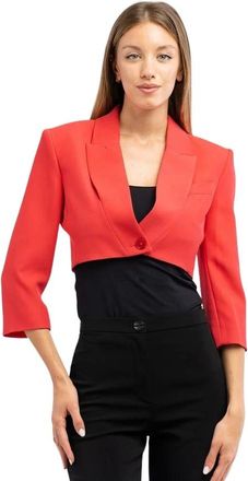 Patrizia Pepe Femme, Vestes, Rouge, Taille: 42 FR Blazer Granadine