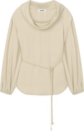 &Aacute;eron Soraya cowl-neck top - Nude