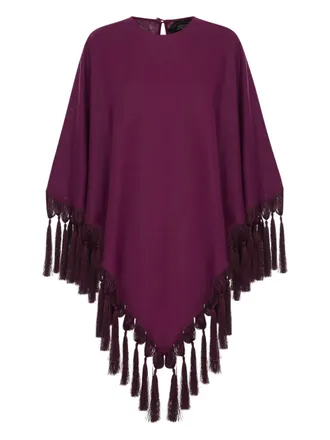 Taller Marmo blouse Gloria &agrave; franges - Violet
