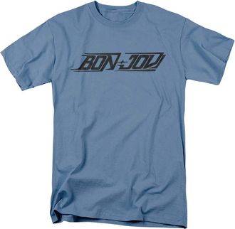 Trevco Unisex Bon Jovi New Logo T-Shirt, Blau (Carolina Blue), L