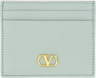 Valentino Garavani Portemonnaie - Vlogo Signature Card Holder - Gr. unisize - in Grün - für Damen
