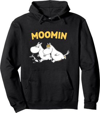 Moomin Mumin Running Moomintroll und Snorkmaiden Pullover Hoodie