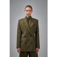 Alaia Wool Cinched Jacket