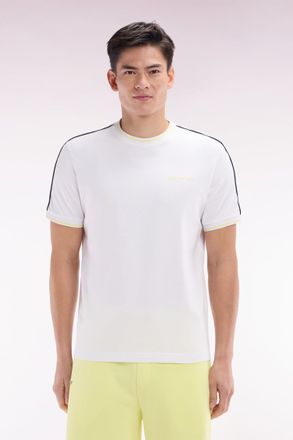 Eden Park T-shirt En Coton Blanc Coupe D&eacute;contract&eacute;e