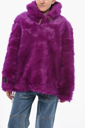 Stella McCartney Mantel ADAN Aus Kunstpelz Mit Kapuze Stella McCartney