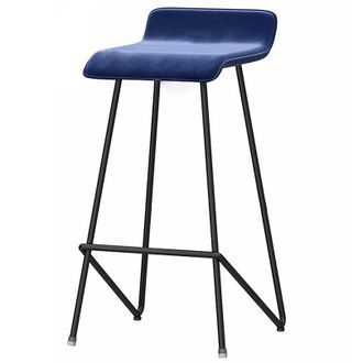 Generic Samt-Barhocker, Tresenhocker mit Metallbeinen und Fu&szlig;st&uuml;tze, 26/30 Zoll gepolsterte Barst&uuml;hle, hohe St&uuml;hle f&uuml;r K&uuml;cheninsel und Esszimmer