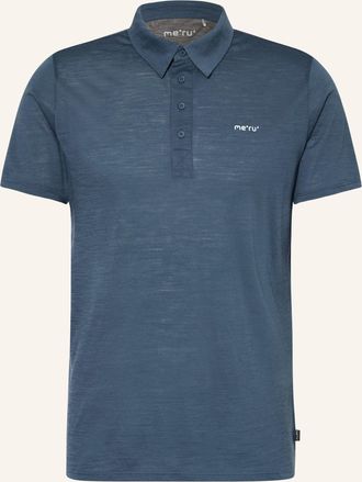 Meru Me&deg;Ru Funktions-Poloshirt Monforte Mit Merinowolle blau