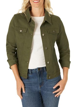 Lee by Lee Indigo Damen Jeansjacke, olive night, M