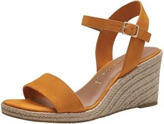 Tamaris Sandales pour femme, sandales pour femme, lit de pied touchit, mangue, 37 EU